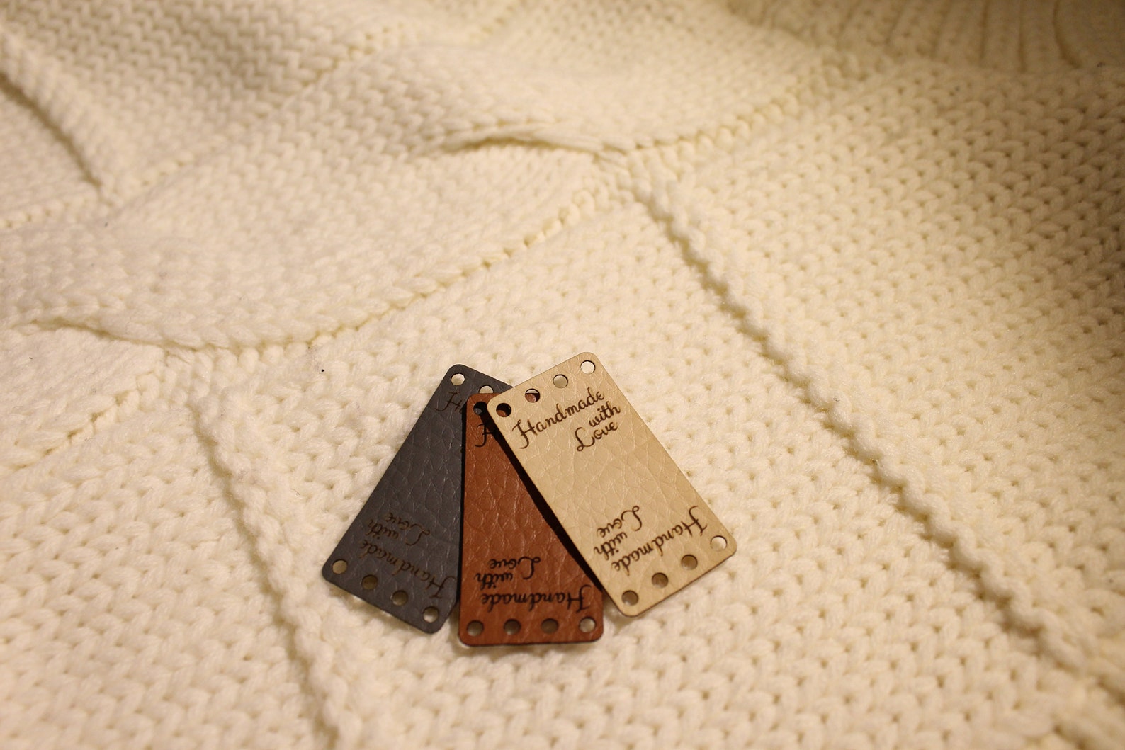 Custom Labels Center Fold Labels Faux Leather Labels Faux - Etsy