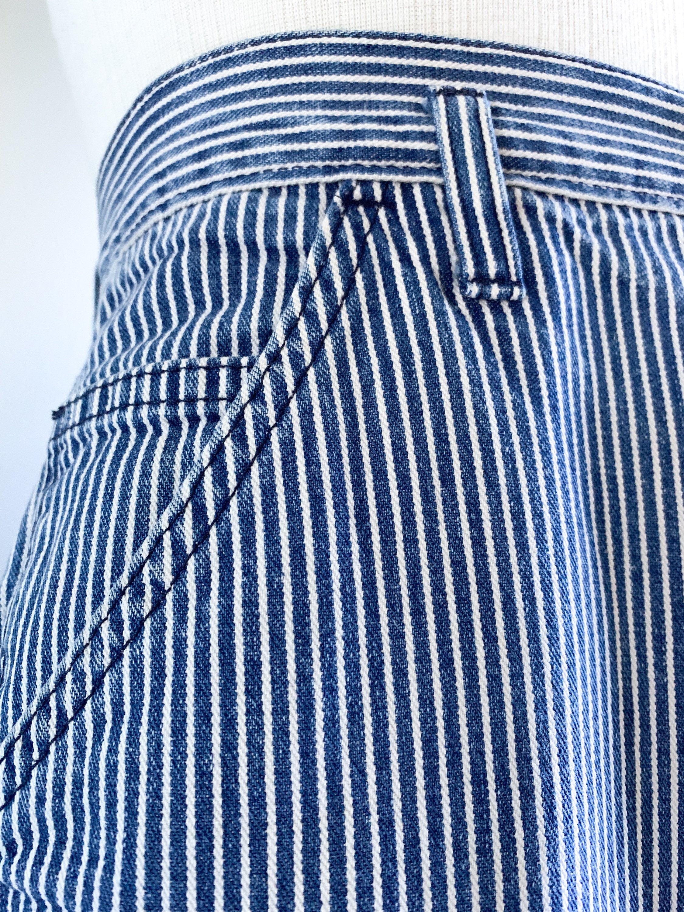 Vintage Railroad Stripe Carpenter Pants | 28 Waist