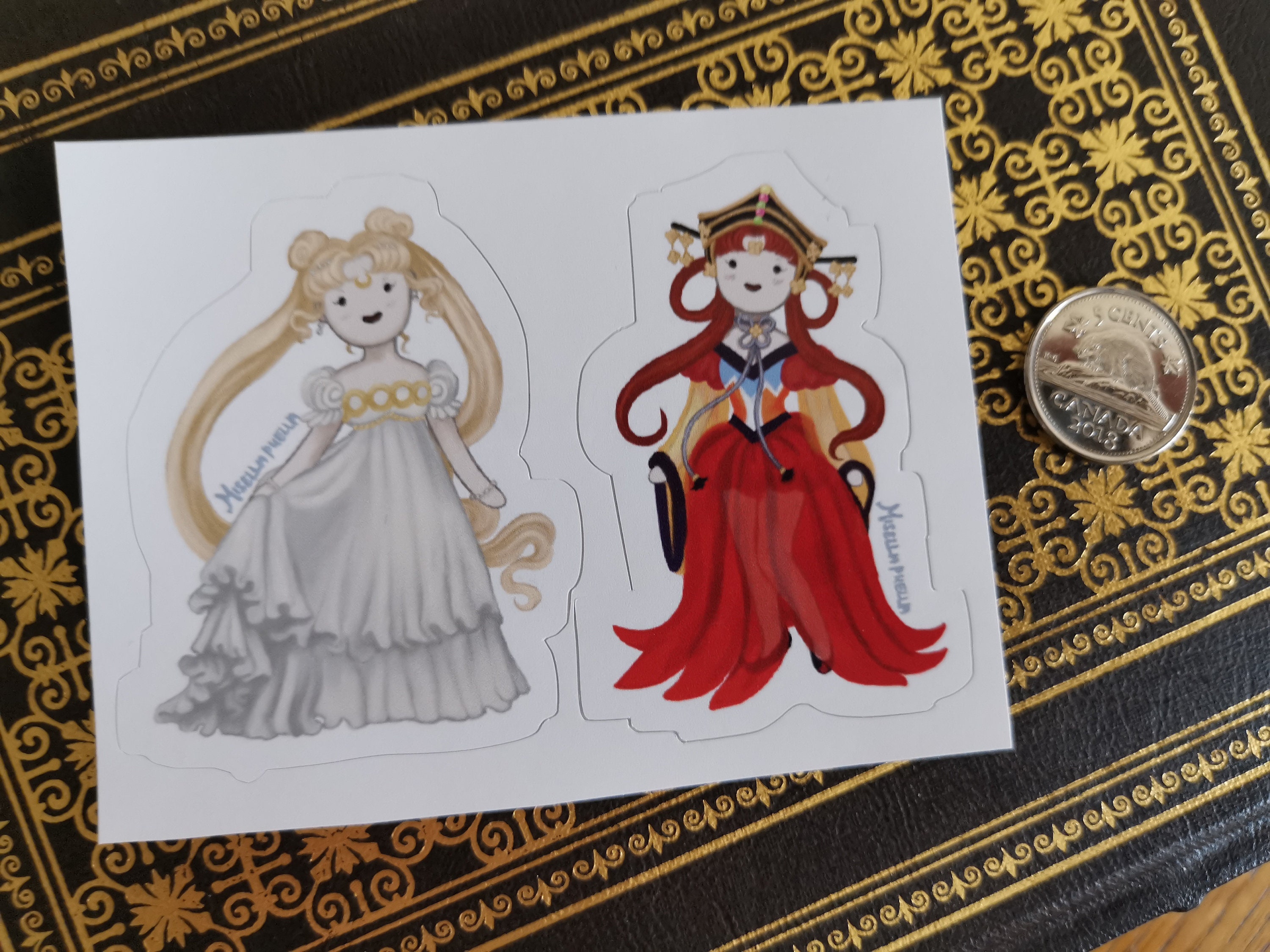 Stickers Princess Serenity and Princess Kakyuu sailor Moon - Etsy