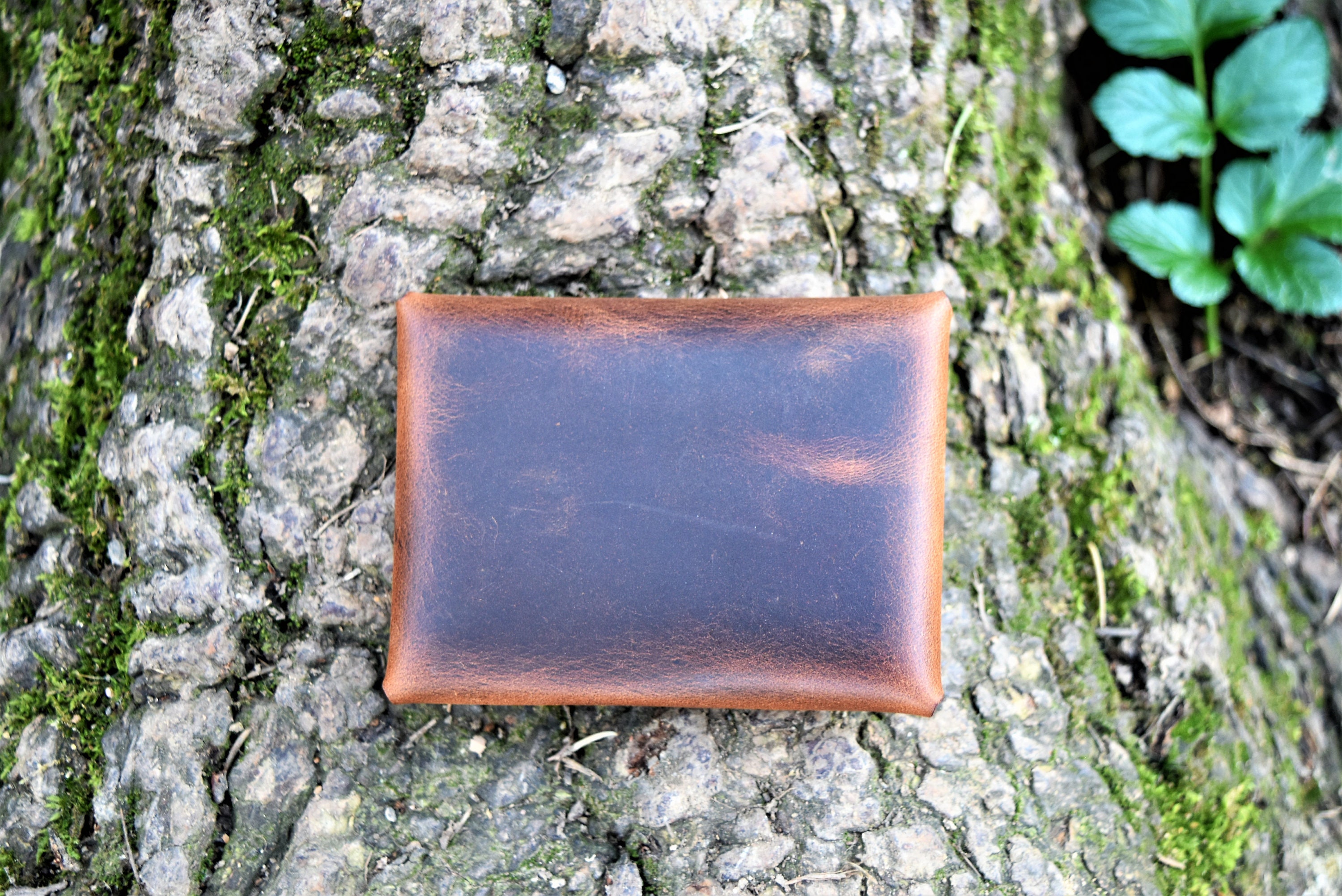 Leather Thin Wallet Card Wallet Leather Wallet Minimal | Etsy