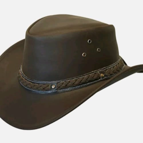 Leather Cowboy Hat Western Style Genuine Premium Leather Hats - Etsy
