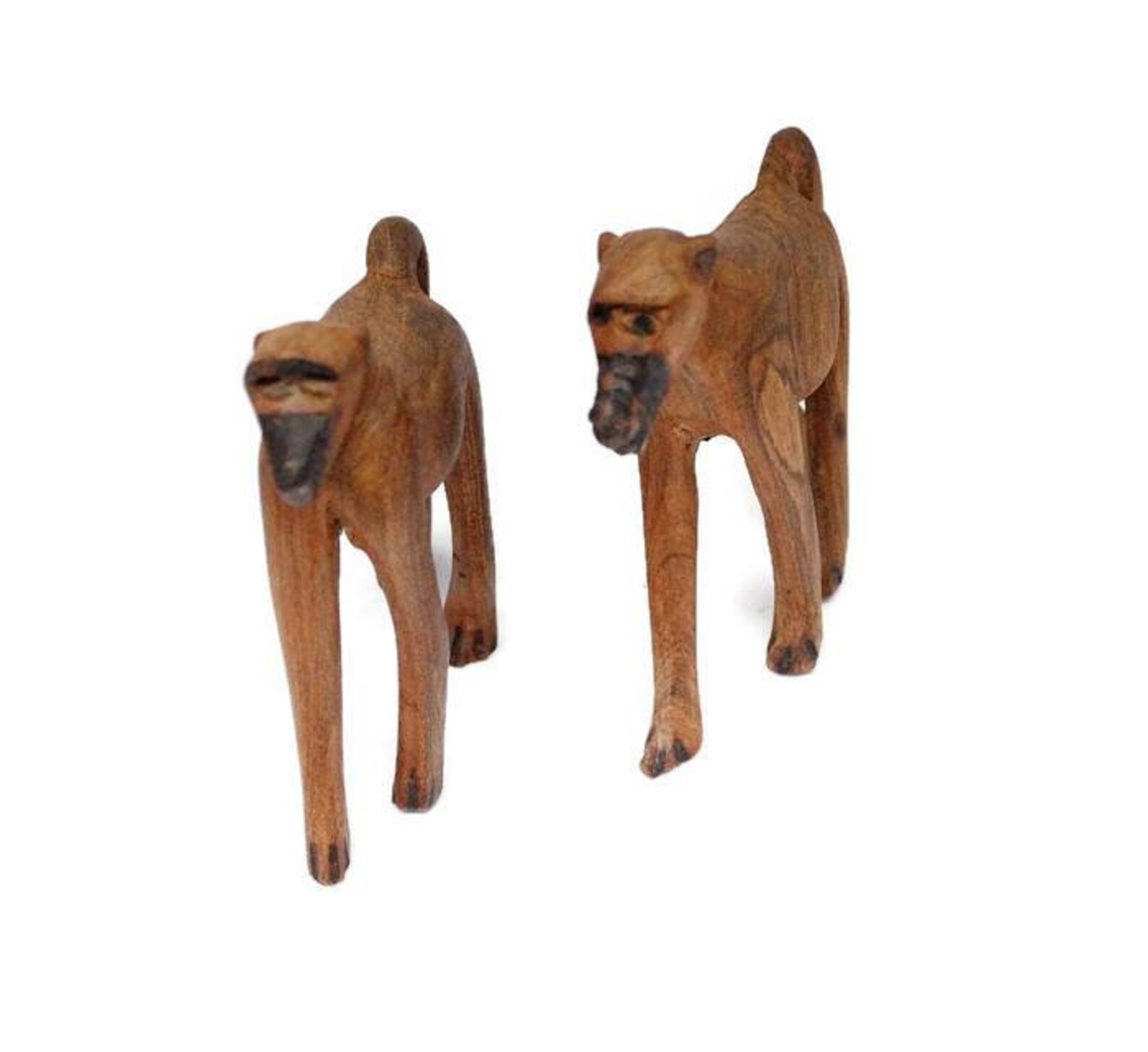 Olive Wood Walking Baboon Carved African Sculptures. African - Etsy