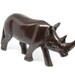 Set of 2 Smooth Hand Carved Rhino Sculpture. Ebony Wood Malawian Style ...