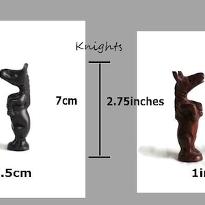 Zimbabwean Handcarved Warriors Chess Set Art Masterpiece. Ebony and ...