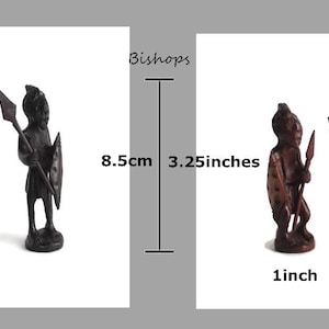Zimbabwean Handcarved Warriors Chess Set Art Masterpiece. Ebony and ...