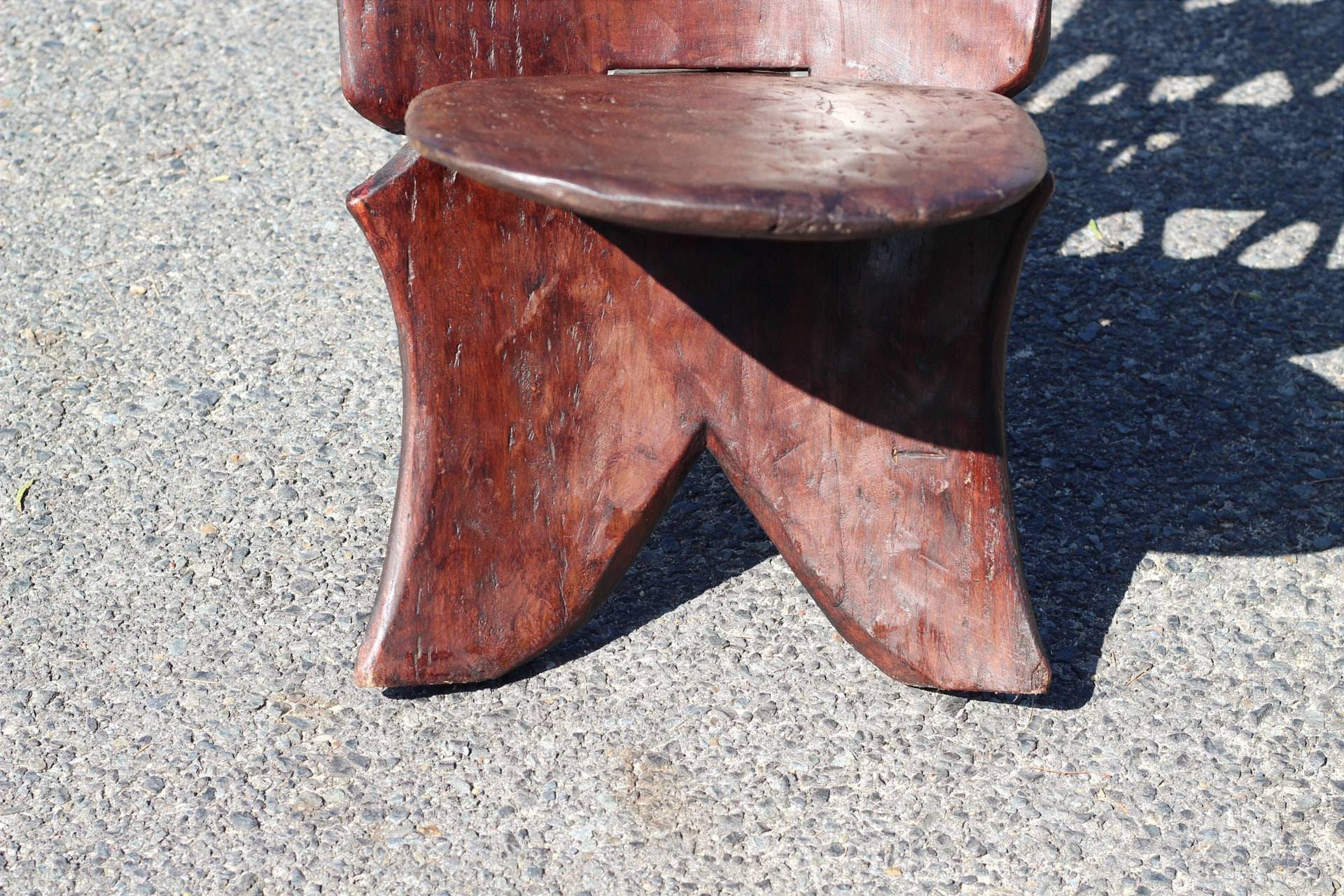 Large African Big Five Vintage Collapsible Chair. Malawian Rosewood ...