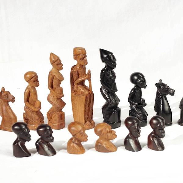 African Chess Set - Etsy