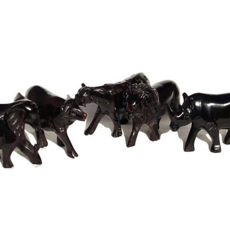 Big Wood Animal Figurine - Etsy