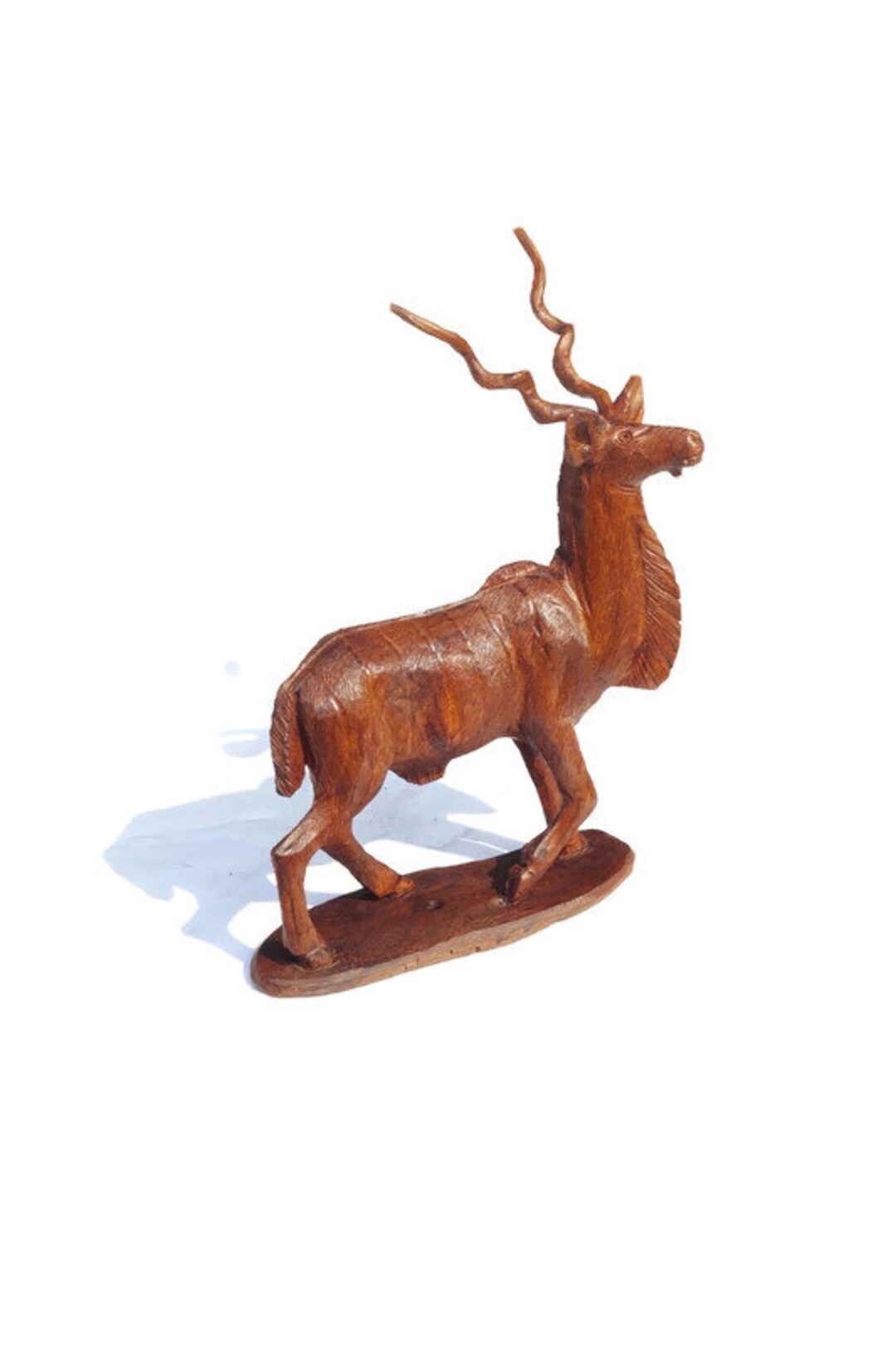 Fine Art Eland / Kudu Ironwood Handcarved Figurine. Zimbabwean Antelope ...