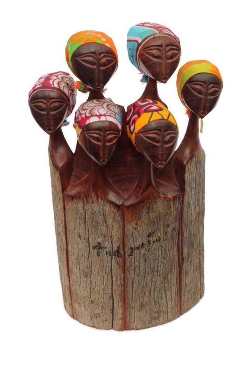 African Women Art Gifts. Handcarved Mozambiquean Elle - Etsy
