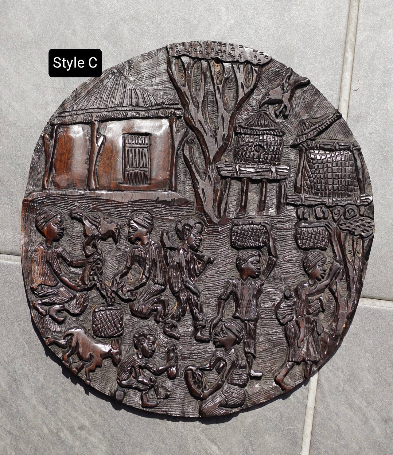 15 African Village Life Ebony Wood Wall Decor Panel. - Etsy