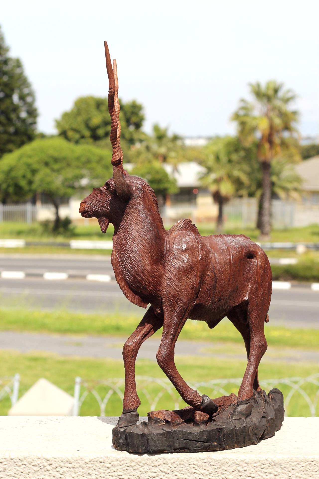 Large Fine Art Eland /kudu Ironwood Handcarved Figurine. - Etsy