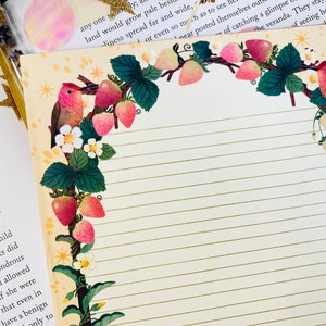 Strawberry Letter Paper A5 To-do - Letter Paper Sized Notepad - to Do ...