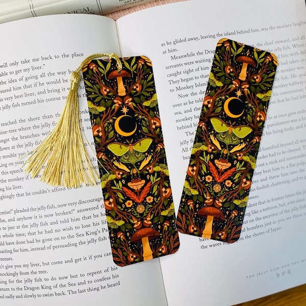 Illustrated Bookmark - Etsy