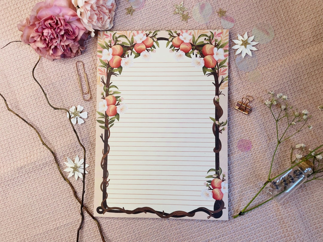 Peach Letter Paper A5 To-do - Letter Paper Sized Notepad - to Do ...