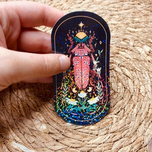 Beetle Bug Holographic Vinyl Stickers - Bullet Journal Stickers ...