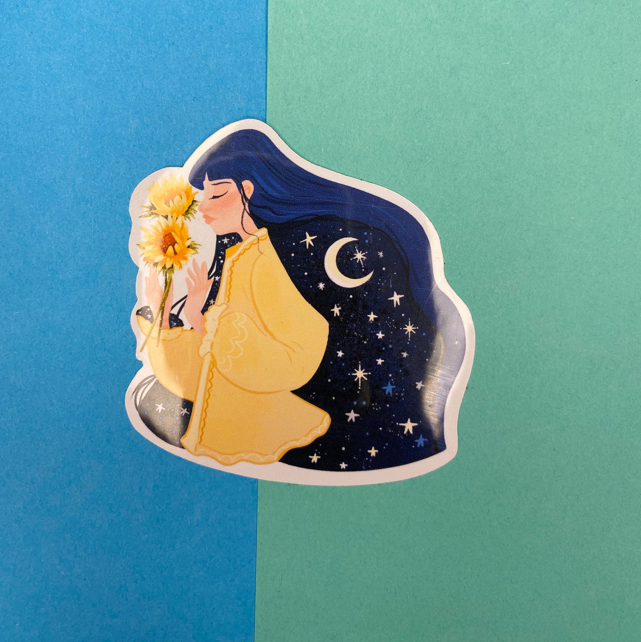 Moon Girl Glossy Sticker - Bullet Journal Stickers - Planner Stickers ...