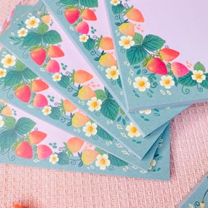 Strawberry Memopad Small Notepad 50 Sheets Memo Pad - to Do List Memo ...