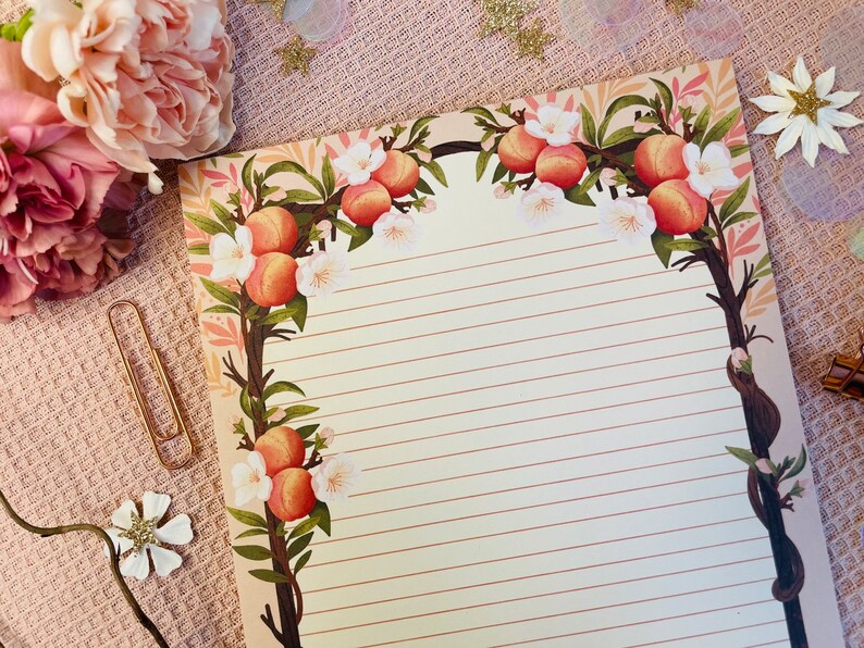 Peach Letter Paper A5 To-do - Letter Paper Sized Notepad - to Do ...