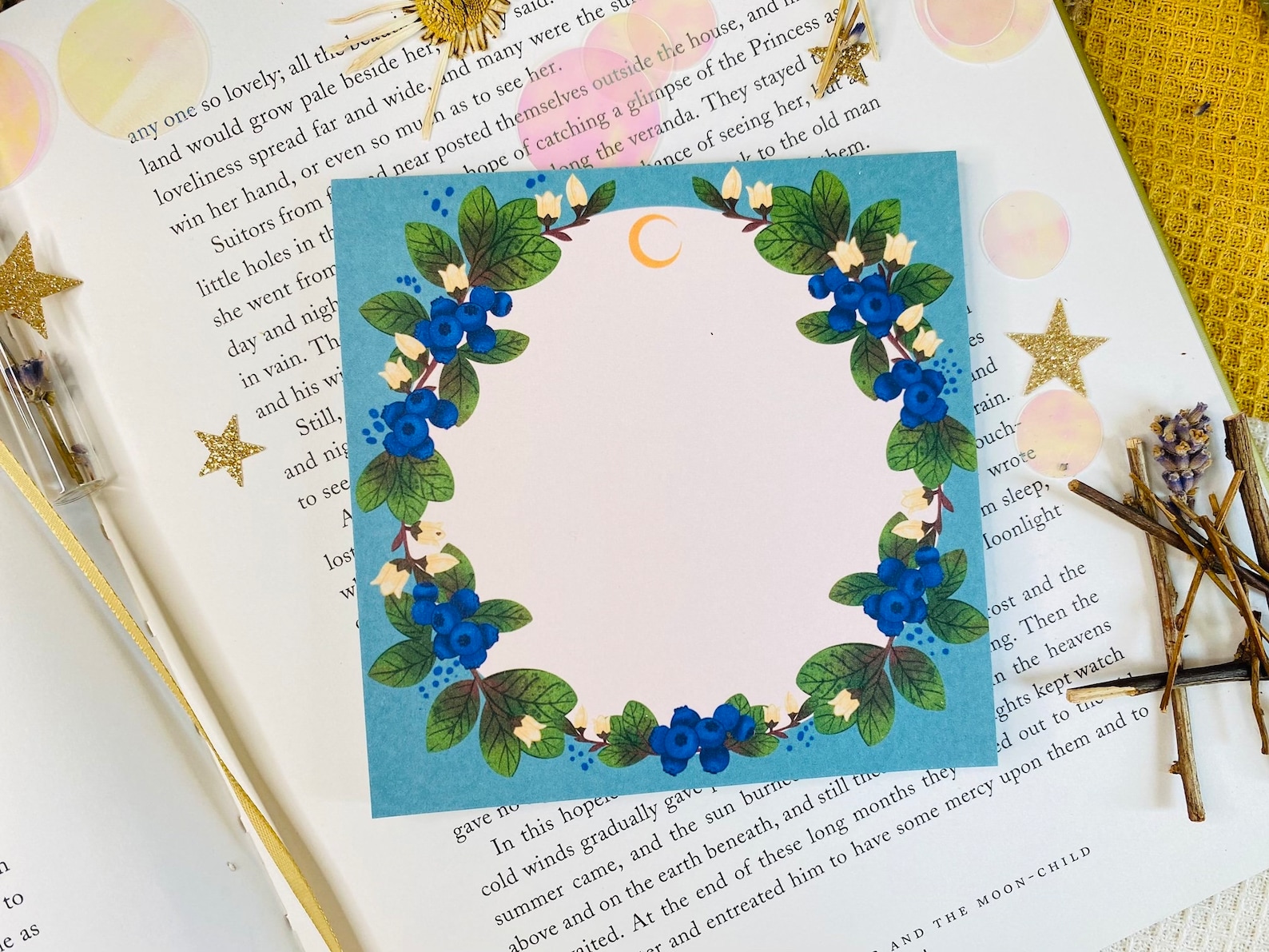 Blueberry Memopad Mini Notepad 50 Sheets Memo Pad - to Do List Memo Pad ...
