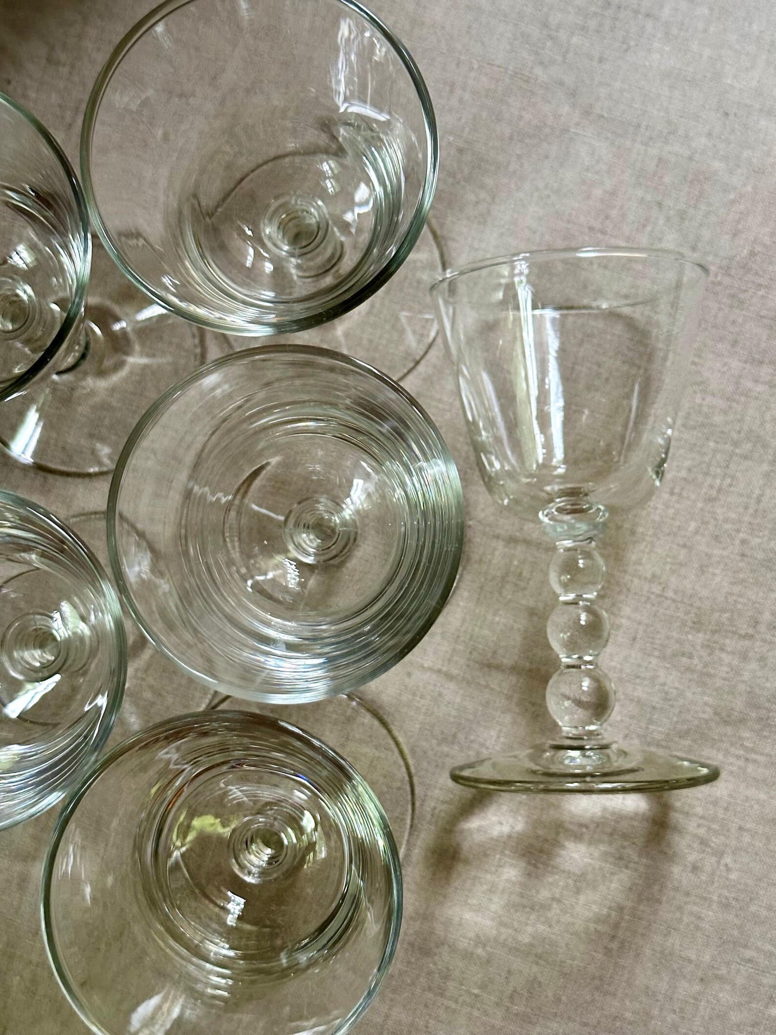 Set of 6 Libbey Glass knob Hill Ball Wine/port/cocktail Glasses ...