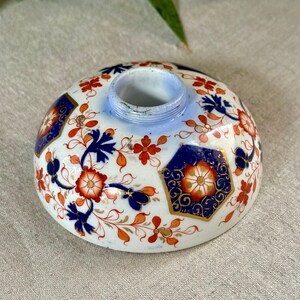 Antique Japanese Imari Inkwell, Heavy, Porcelain, Paperweight, Desk ...