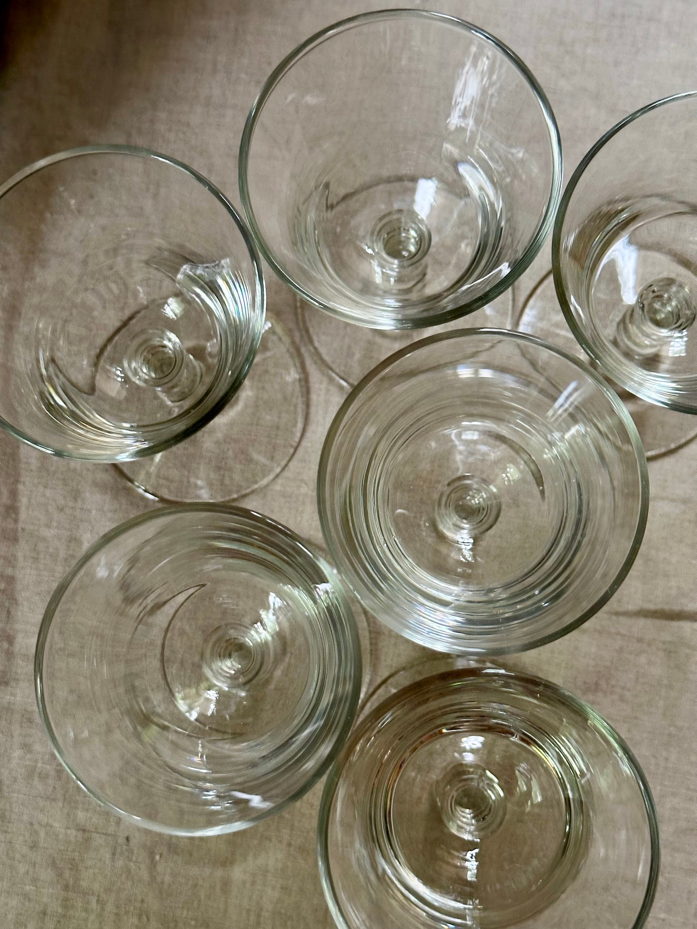 Set of 6 Libbey Glass knob Hill Ball Wine/port/cocktail Glasses ...