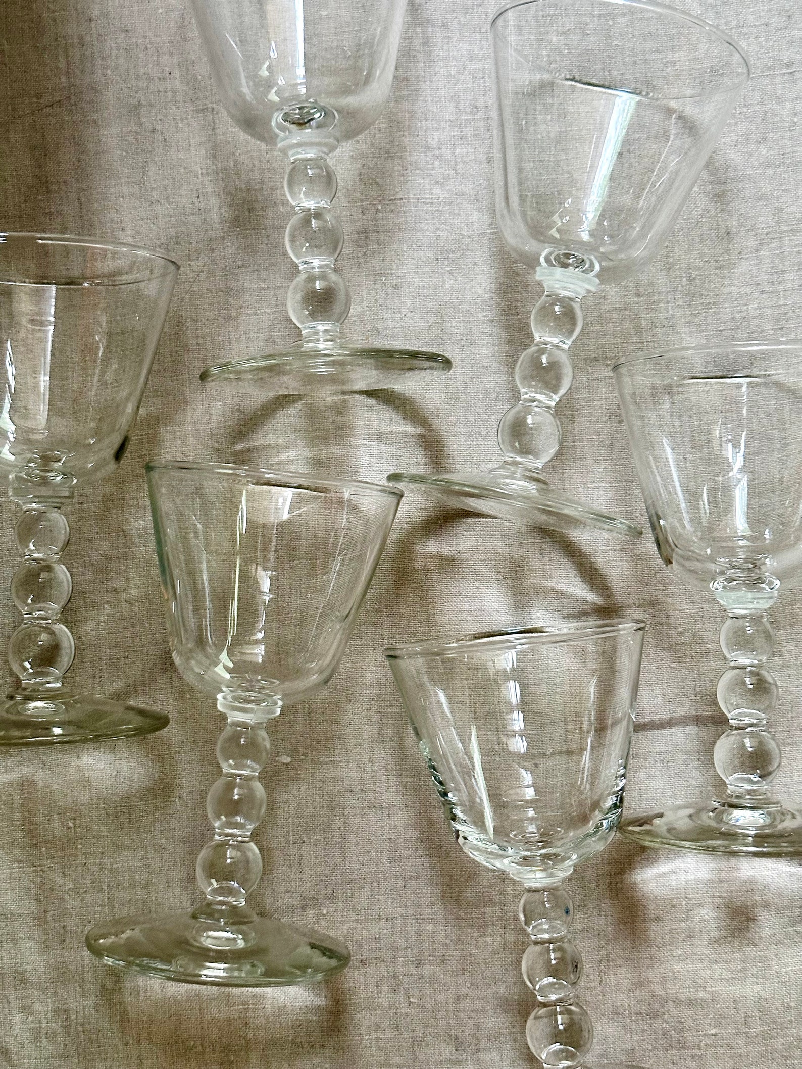 Set of 6 Libbey Glass knob Hill Ball Wine/port/cocktail Glasses ...
