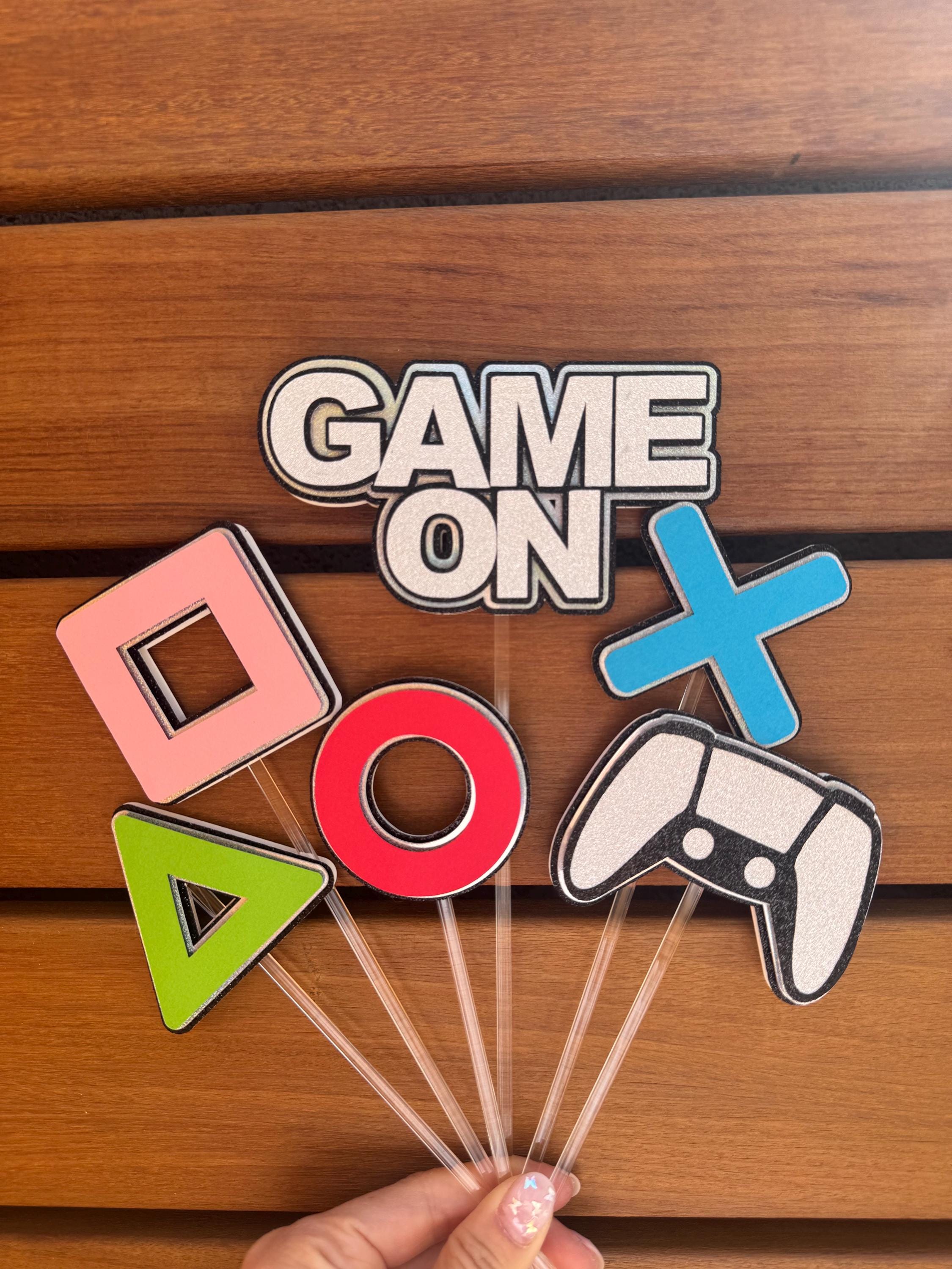 Gamer Cake Topper Set, Level up Birthday, Video Game Party - Etsy
