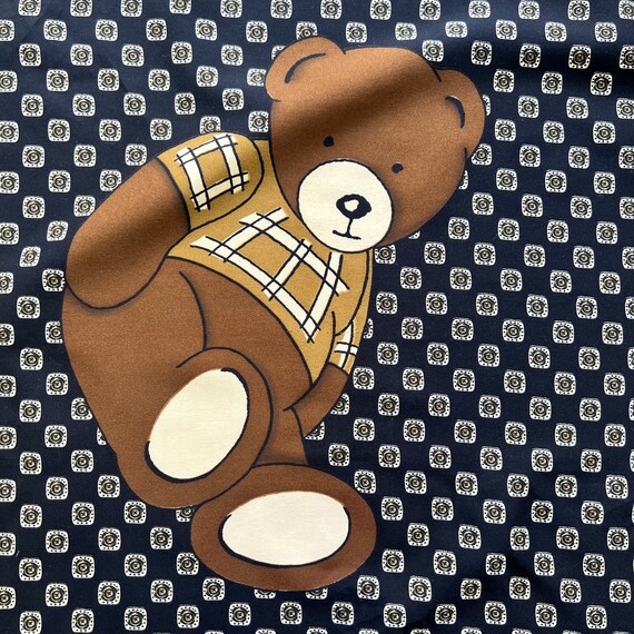 Super cute vintage 90’s brown teddy bear square necke… - Gem