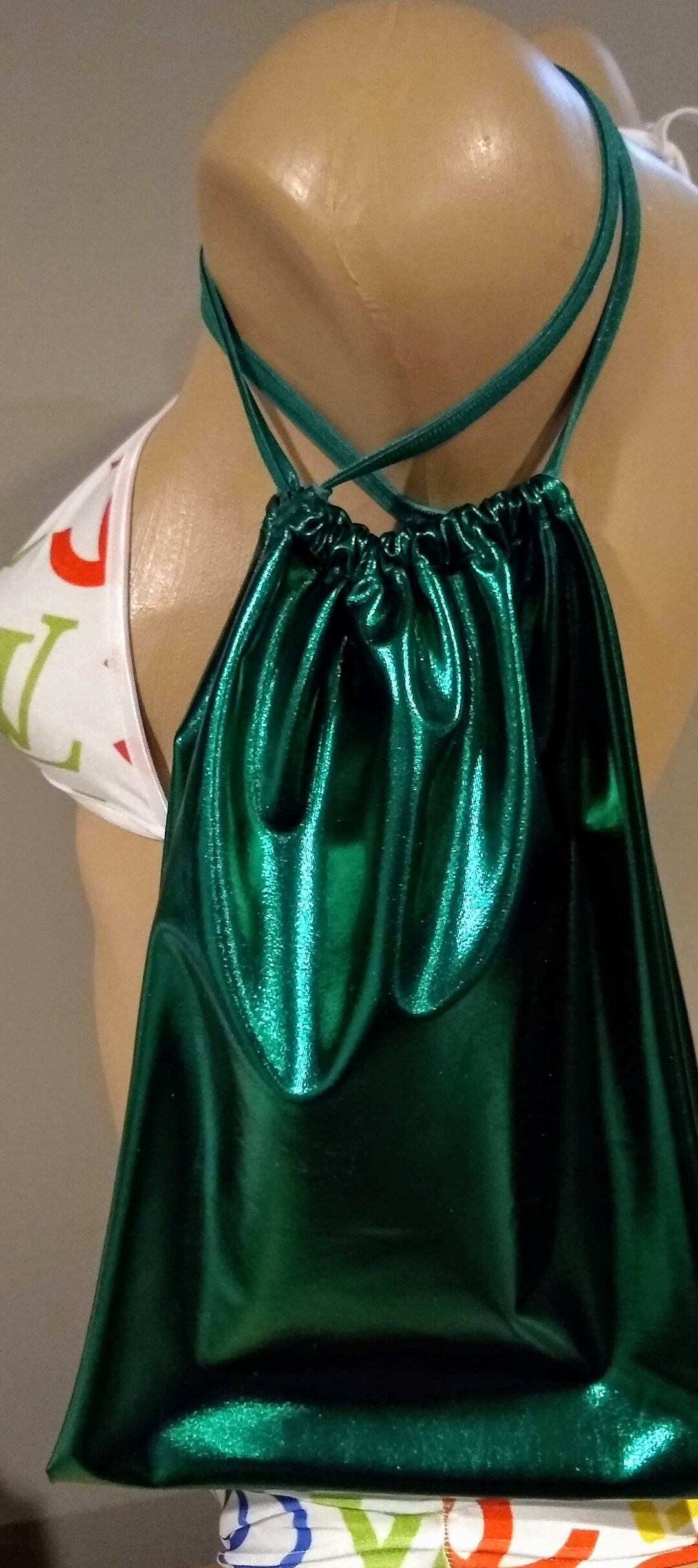 Money Green Metallic Money Bag Tip Bag Beauty Bag Clearance - Etsy