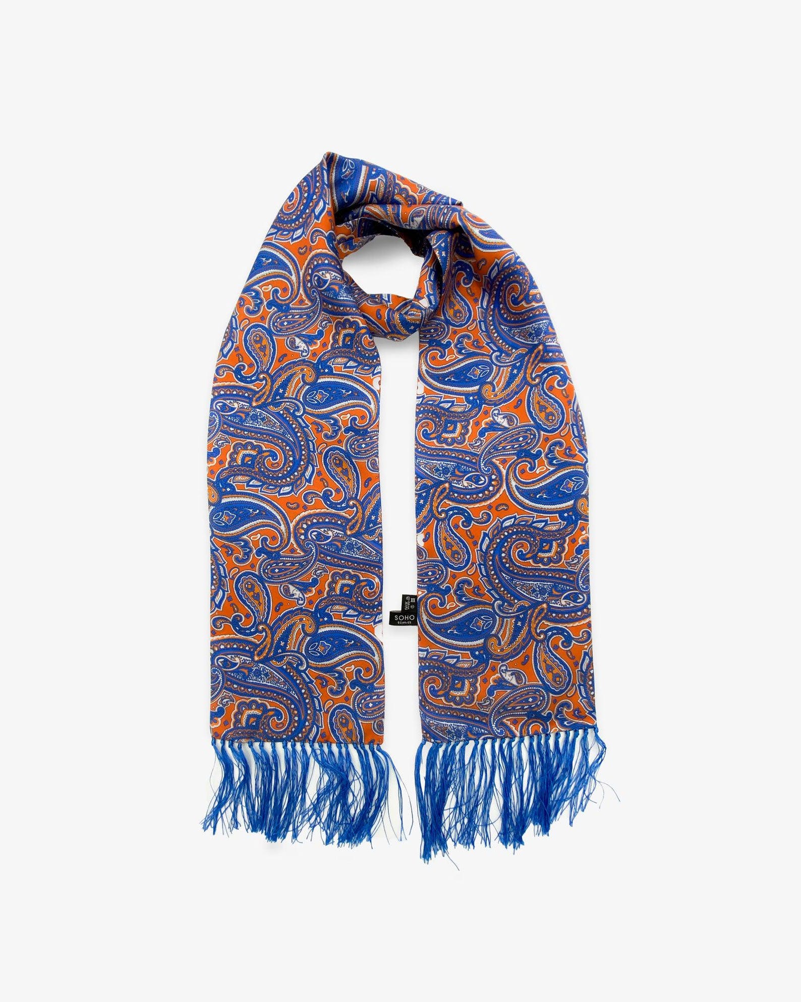 Men's Silk Aviator Scarf in Paisley the Orlando Aviator - Etsy