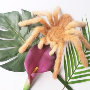 Spider Plush Saharan Tarantula Fluffy Posable Art Doll Insect ...