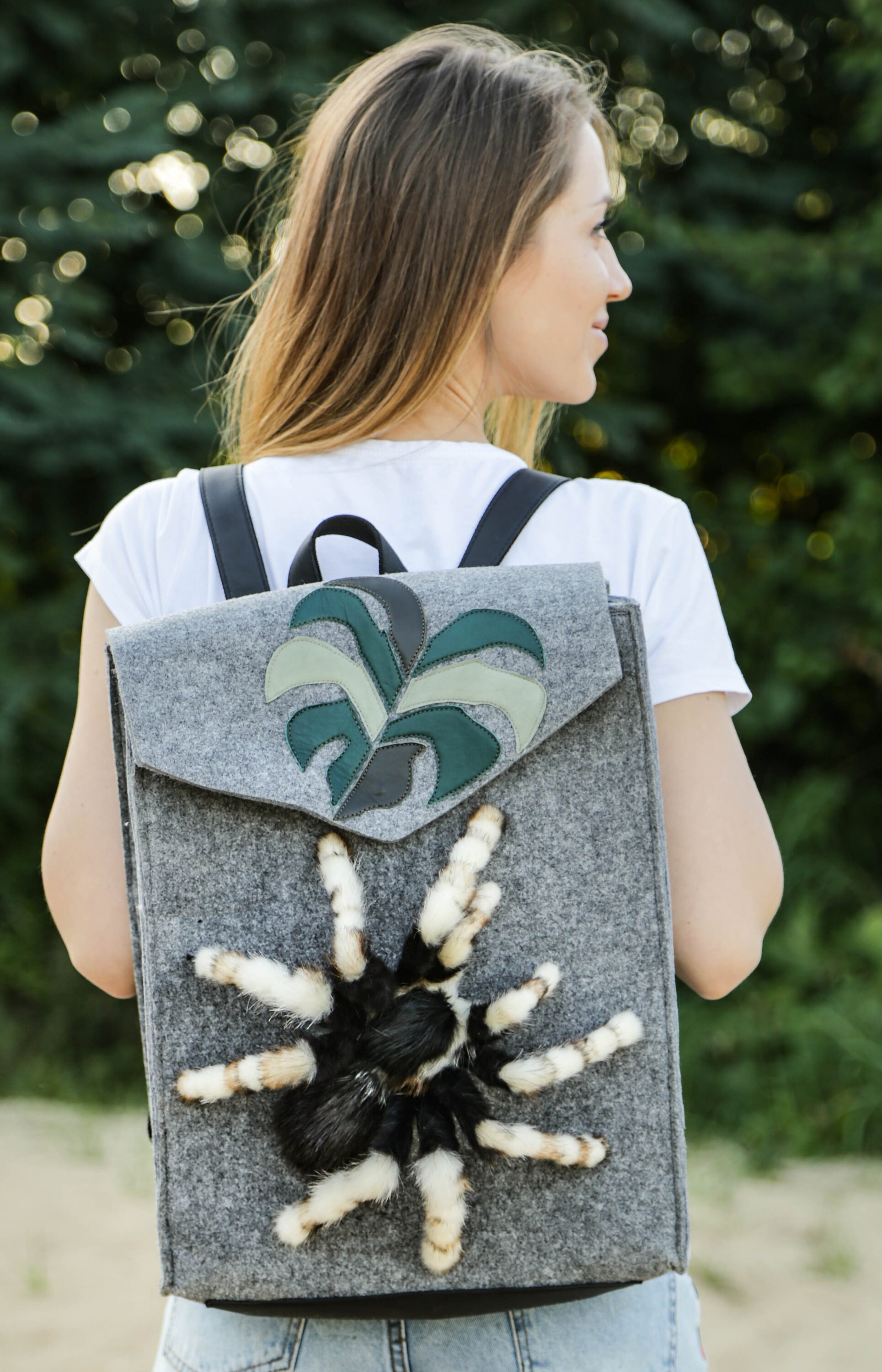 Spider Backpack Decor Tarantula Plush Insect Monster Bag - Etsy