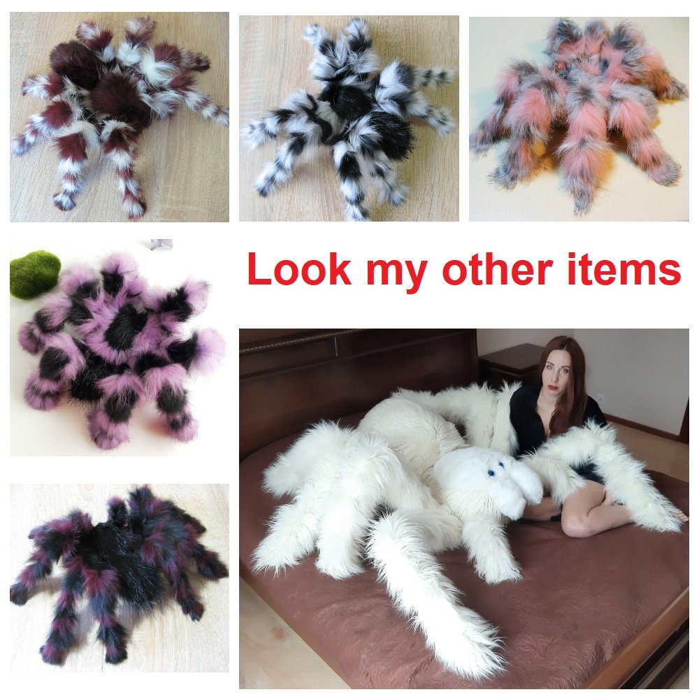 Pink-toed Tarantula Pinktoe Pink Toe Realistic Fake Spider Toy - Etsy