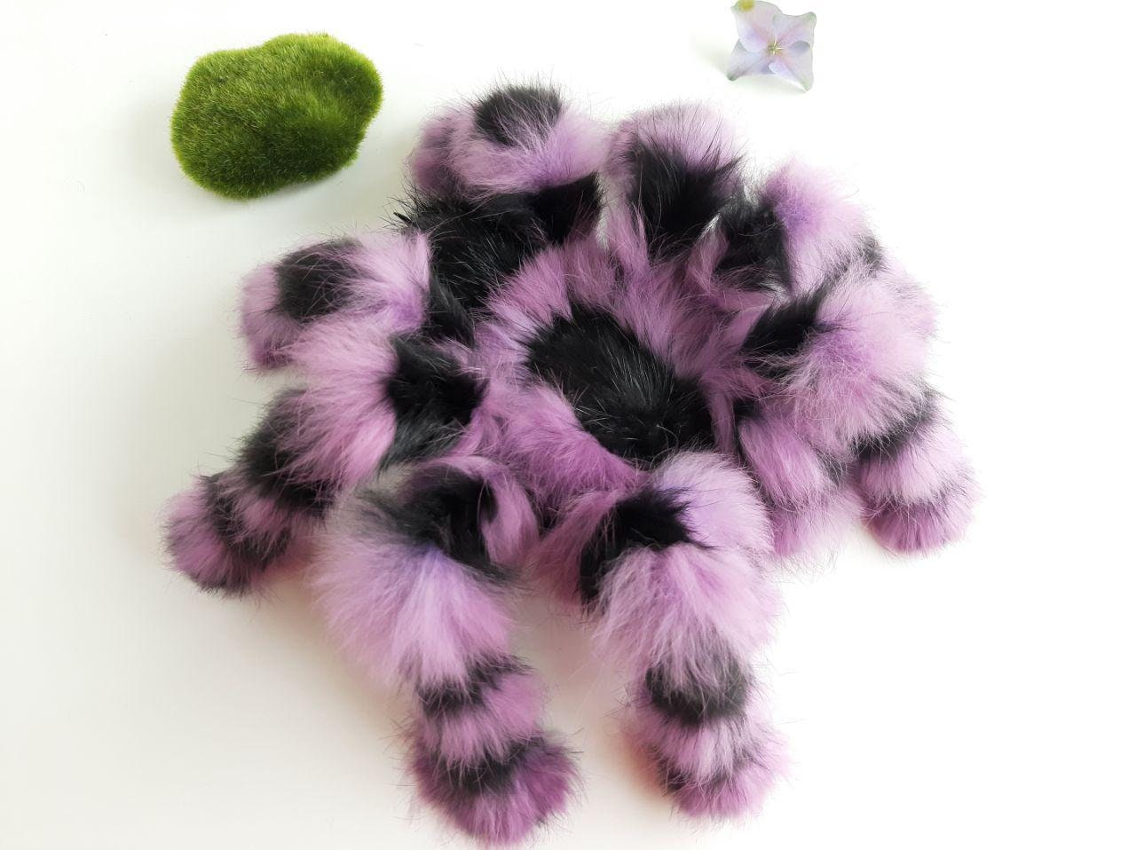 Spider Plush Fluffy Tarantula Poseable Art Doll Stuffed Animals Fake ...