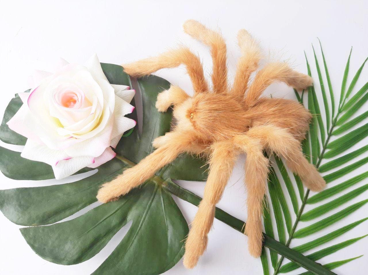 Spider Plush Saharan Tarantula Fluffy Posable Art Doll Insect - Etsy