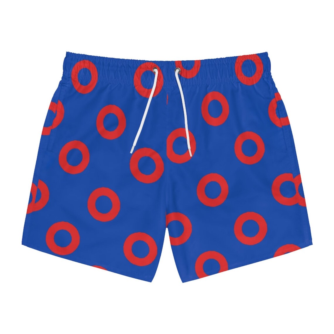 Fishman Swim Trunks Phish Red Circle Donut Shorts Phish Inspired ...
