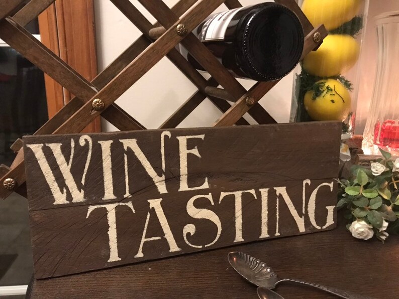 Wine tasting sign | Etsy