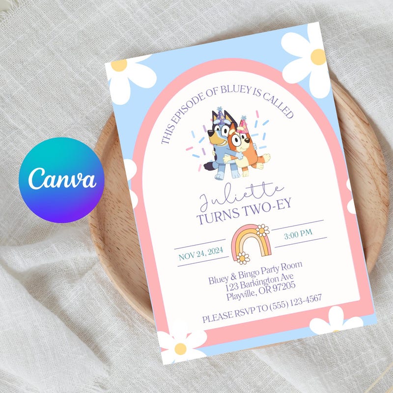 Bluey Invitation - Etsy