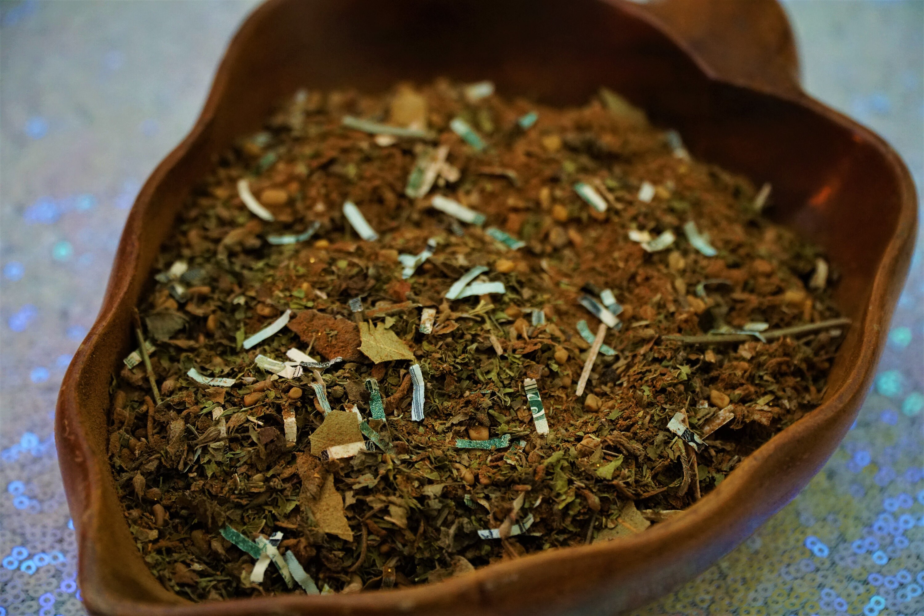 MONEY Powder - Prepared With Herbs, Shredded Money and More to Attract ...