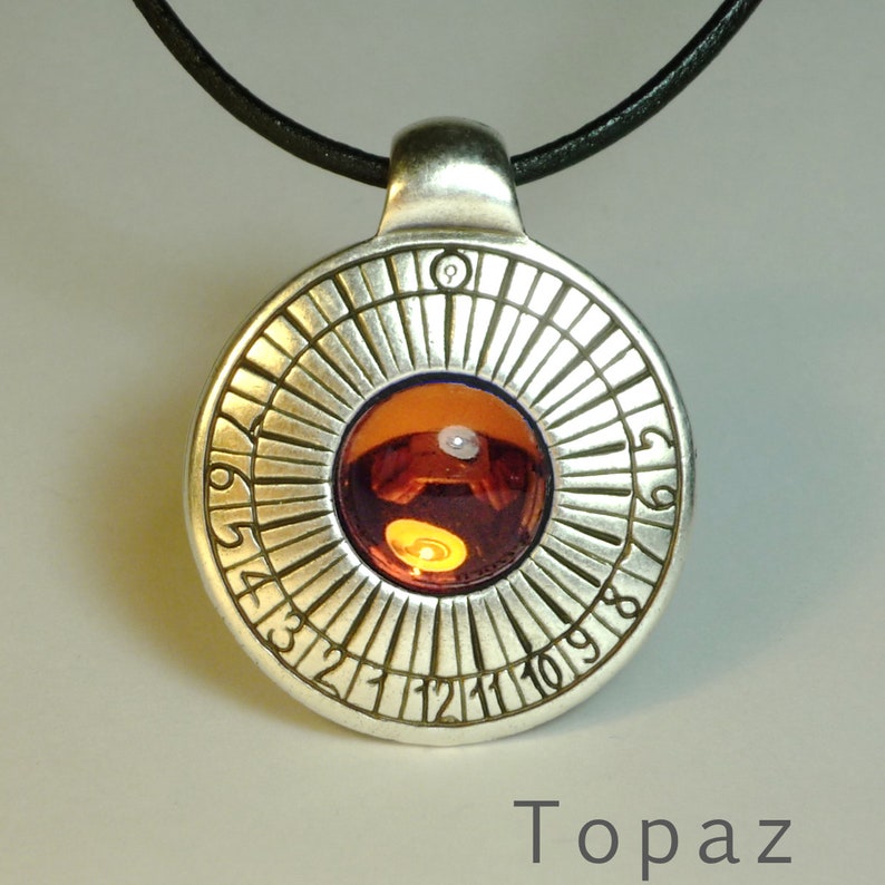 Syrian Solar Clock Pendant, Sundial Necklace, Sonnenuhr Halskette ...