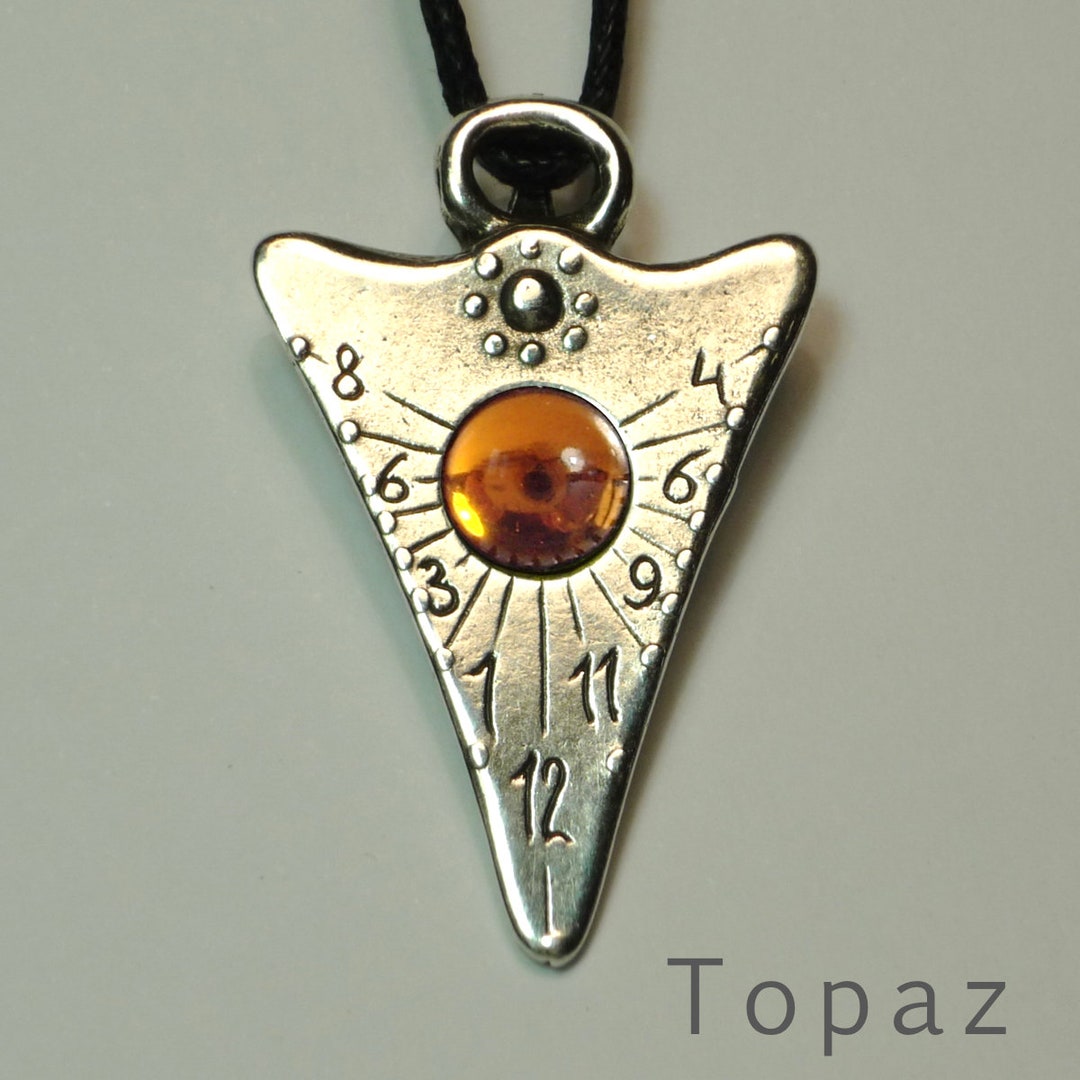 Triangle Sundial Pendant, Triangle Sundial Pendant, Three-handed ...