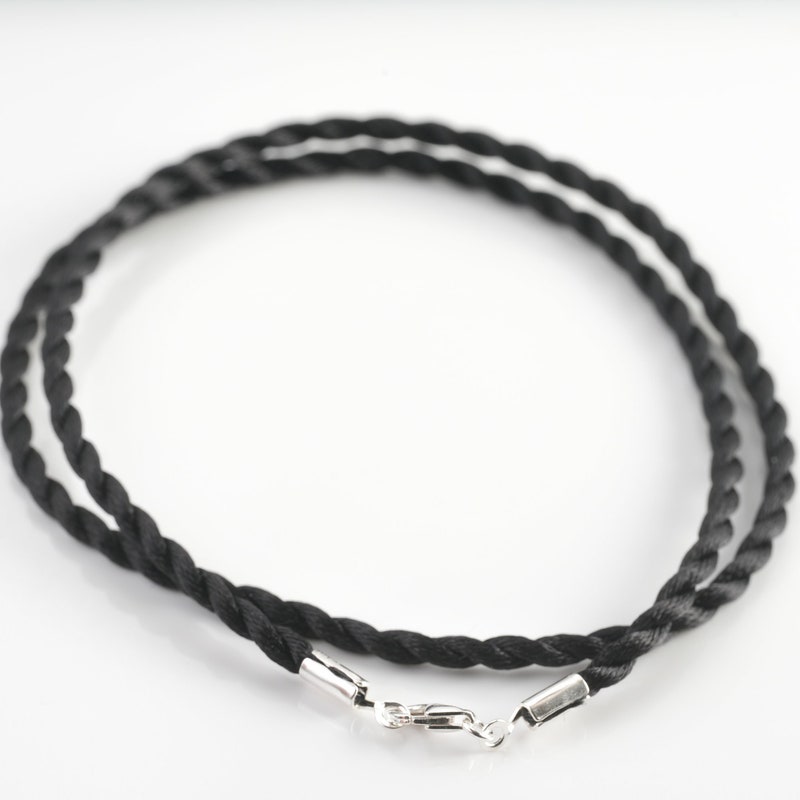 Black Cord Necklace - Etsy
