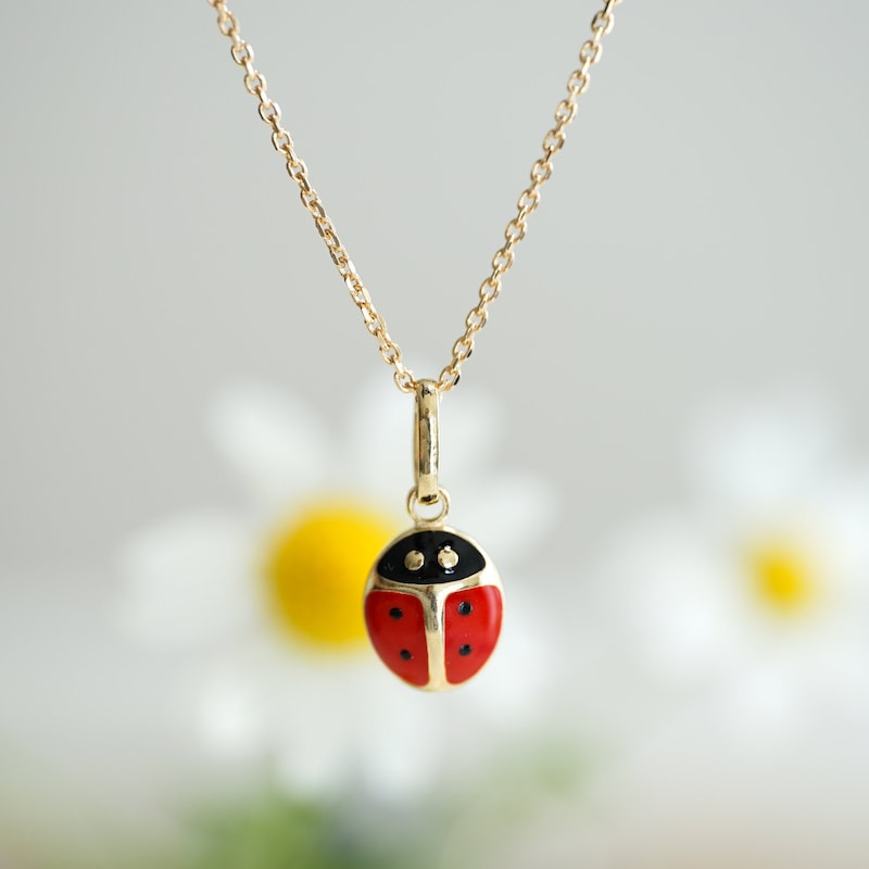 Ladybug Necklace - Etsy