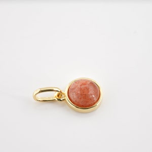 Viking Sunstone Necklace, Pendant and Golden Chain, Cabochon Stone for ...