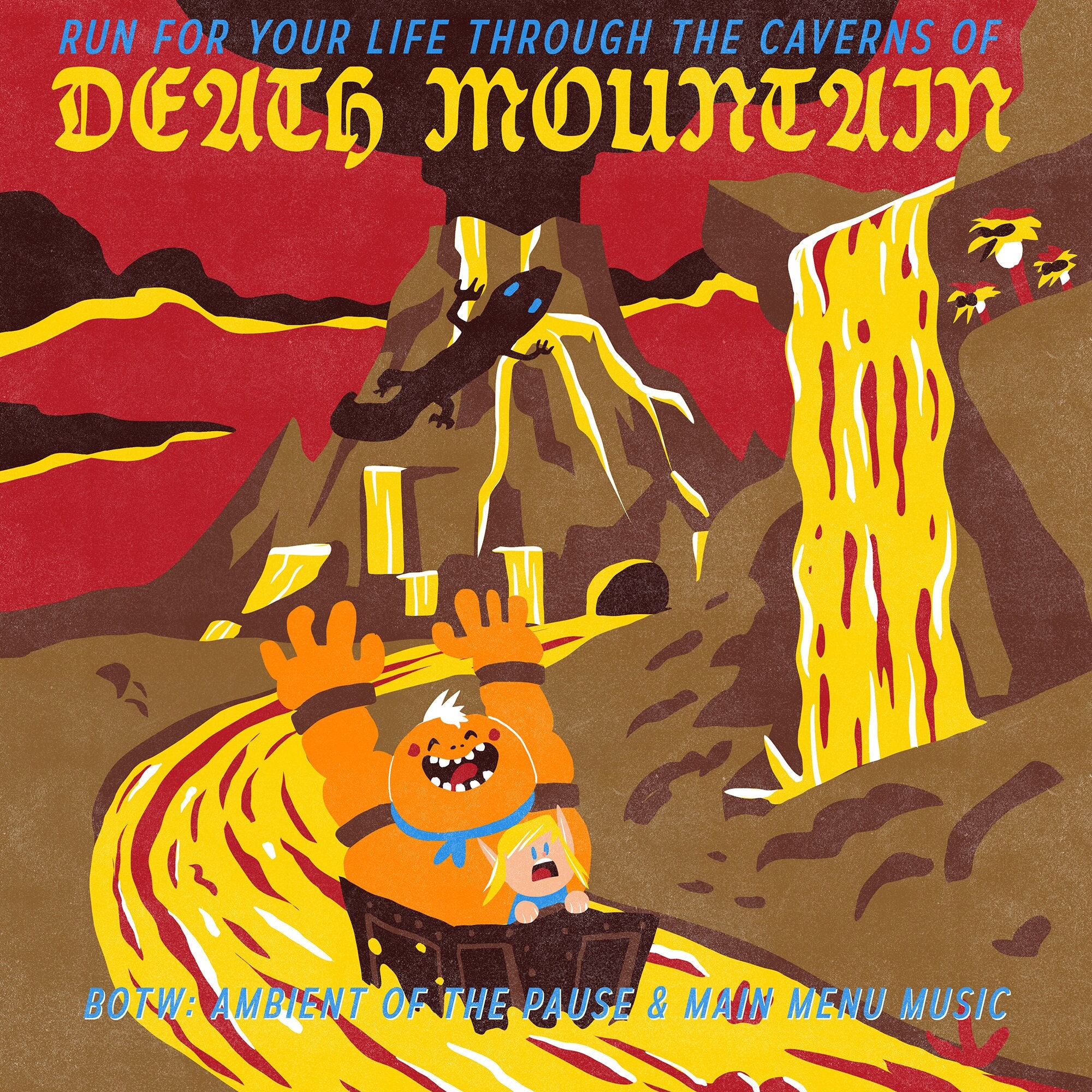 ZELDA BOTW Death Mountain 12"x12" Print — TONY MORA