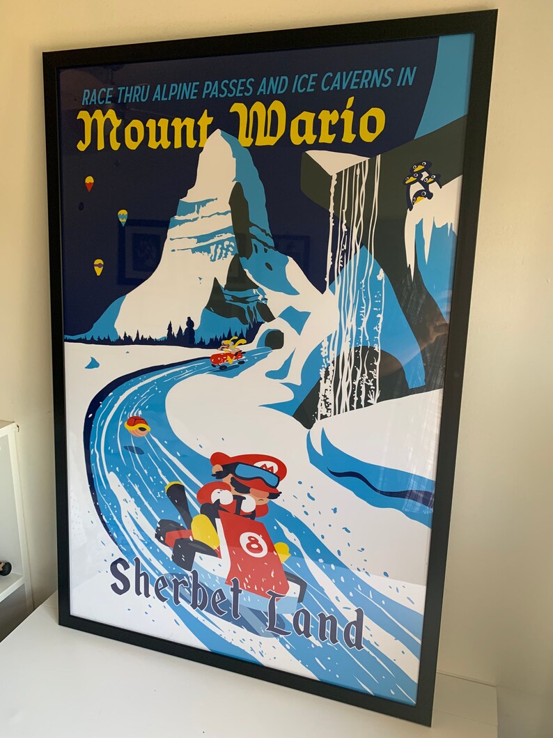 Mount Wario 24”x36” Art Print - Etsy