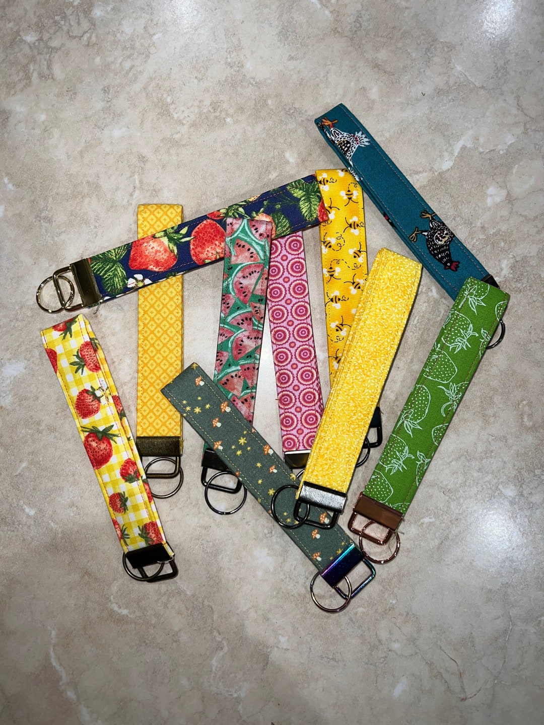 Keychain Wristlet/key Fob/wrist Keychain/keychain Fob/key Ring/made in ...