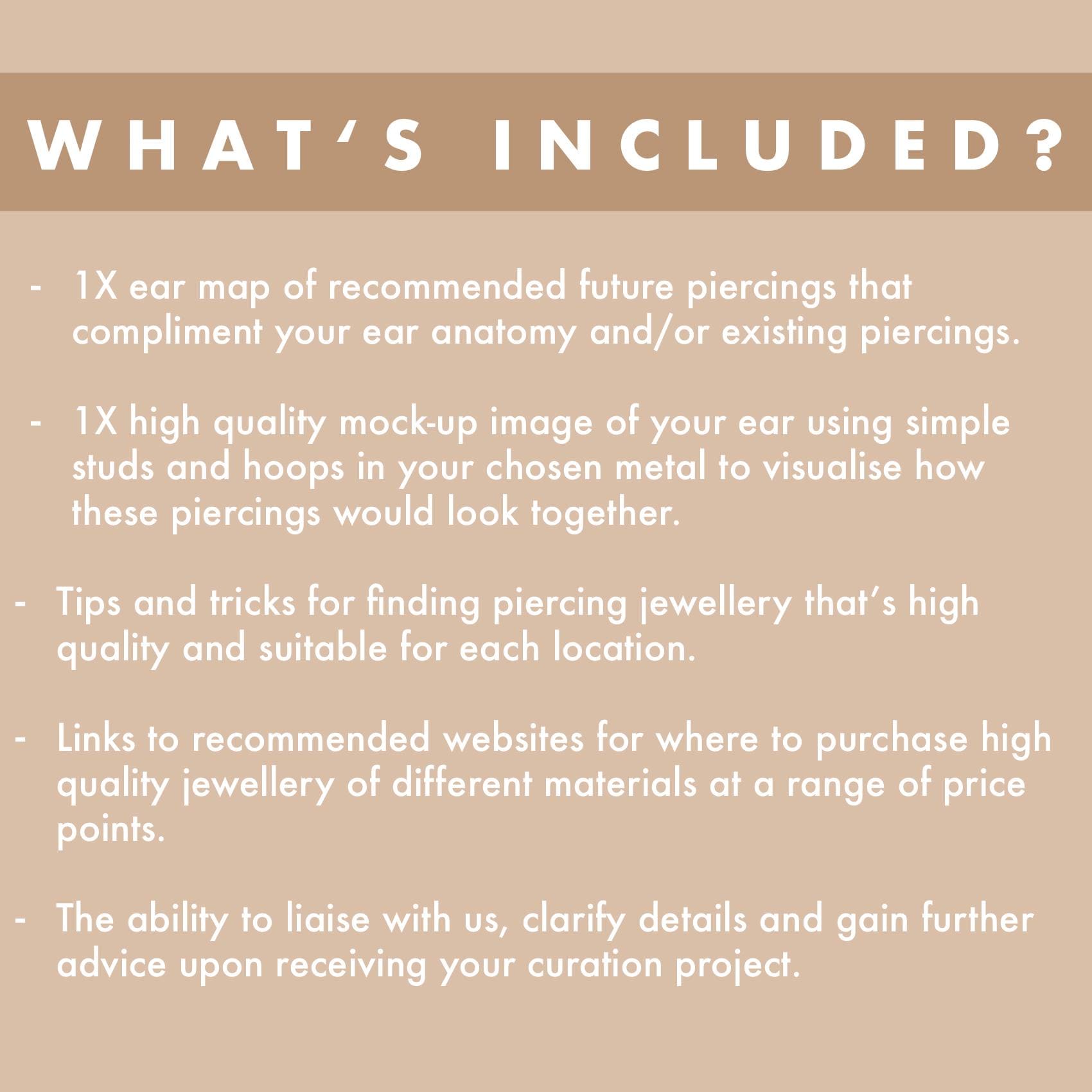 Ear Styling, Curated Ear, Ear Curation, Piercing Styling Design ...